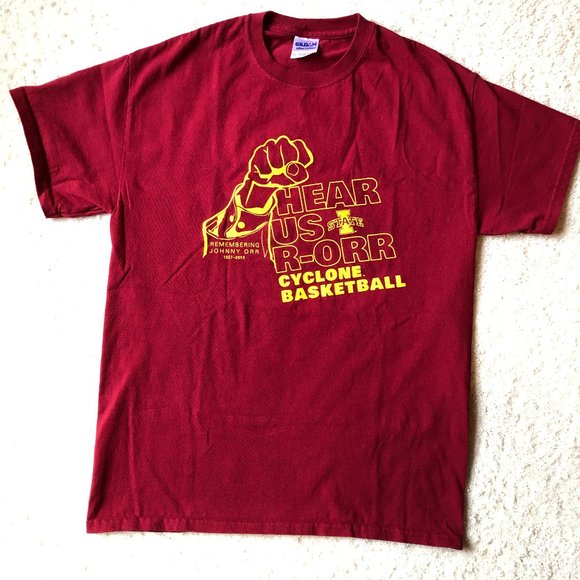 Gildan | Shirts | Cyclone Basketball Johnny Orr Commemorative Tee ...